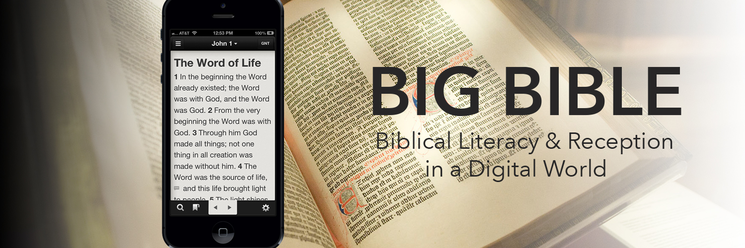 BigBible.uk: Biblical Literacy & Reception in a Digital World - Joshua ...